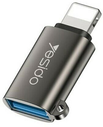 Переходник адаптер Yesido GS14, OTG, Lightning (M) to USB3.0 (F), Тусклый