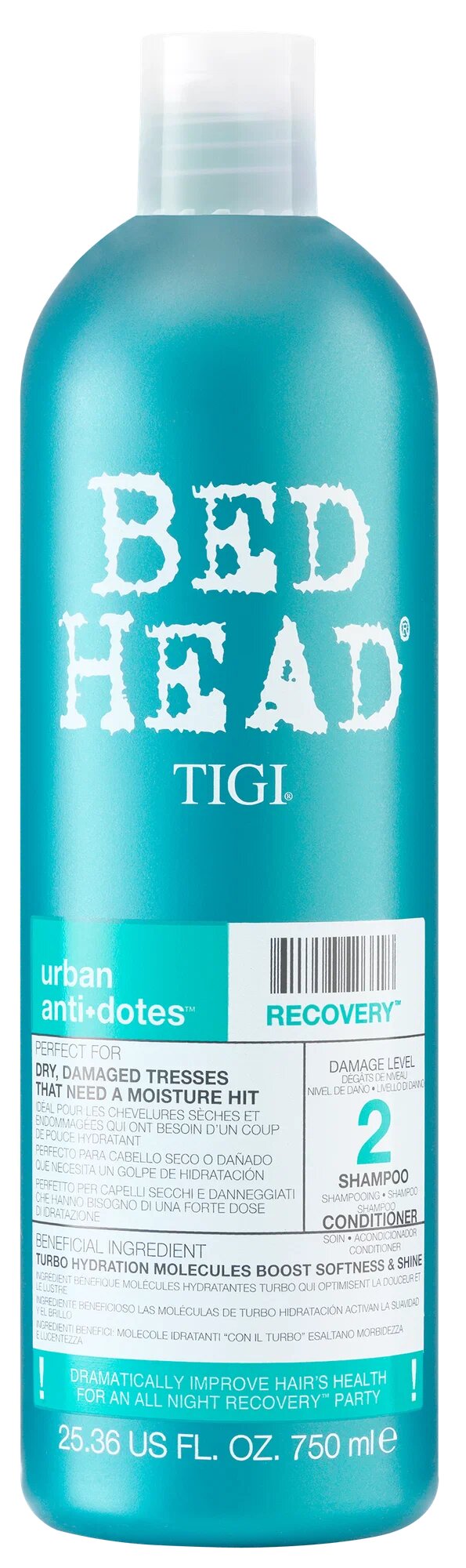 TIGI Bed Head Urban Anti+dotes Recovery Conditioner - Кондиционер увлажняющий для сухих и поврежденных волос 750 мл