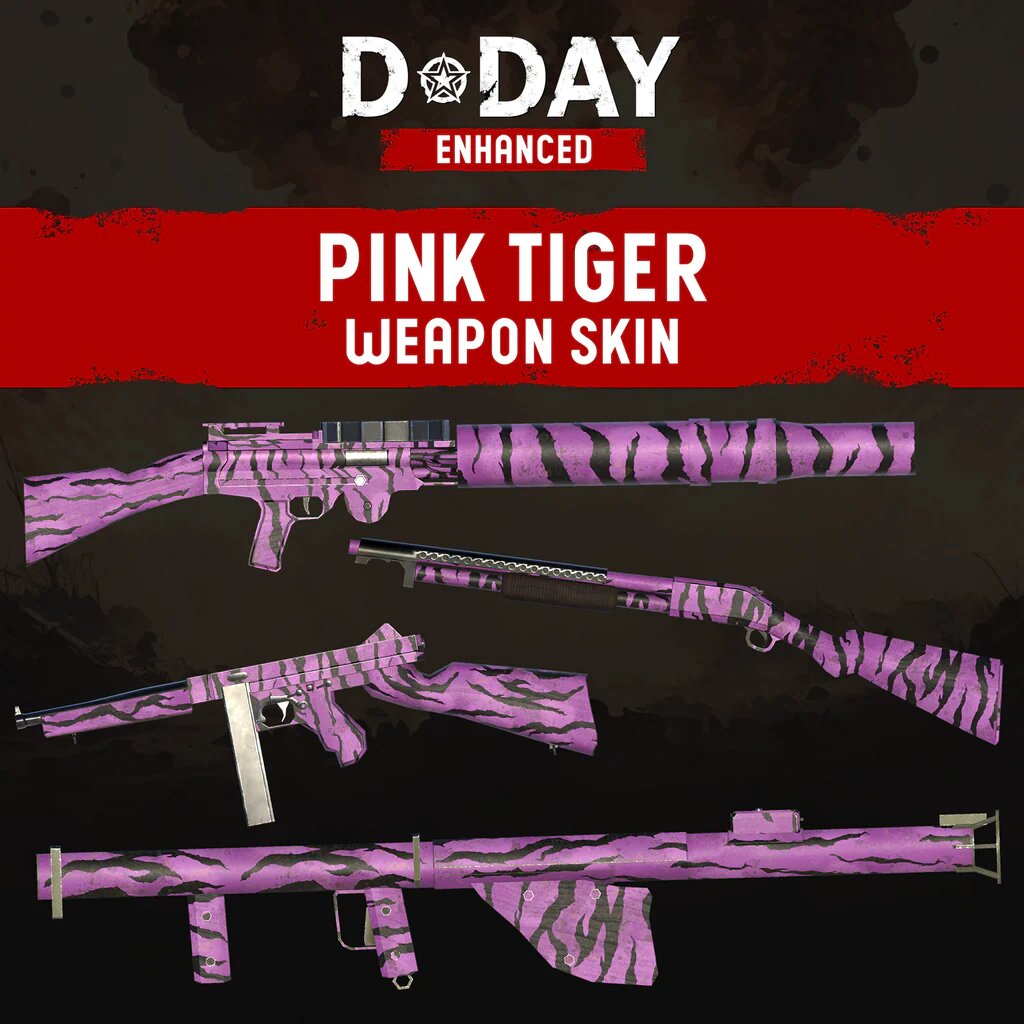 Дополнение D-Day Enhanced - Pink Tiger Weapon Skin, цифровое издание PlayStation 5, регион Турция / код пополнения баланса