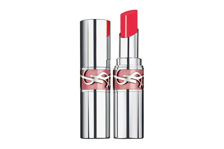 Губная помада женская SAINT LAURENT Round Tube Silver Pink Tube Glossy Natural Nourishing 3.2G, оттенок #12 ELECTRIC LOVE