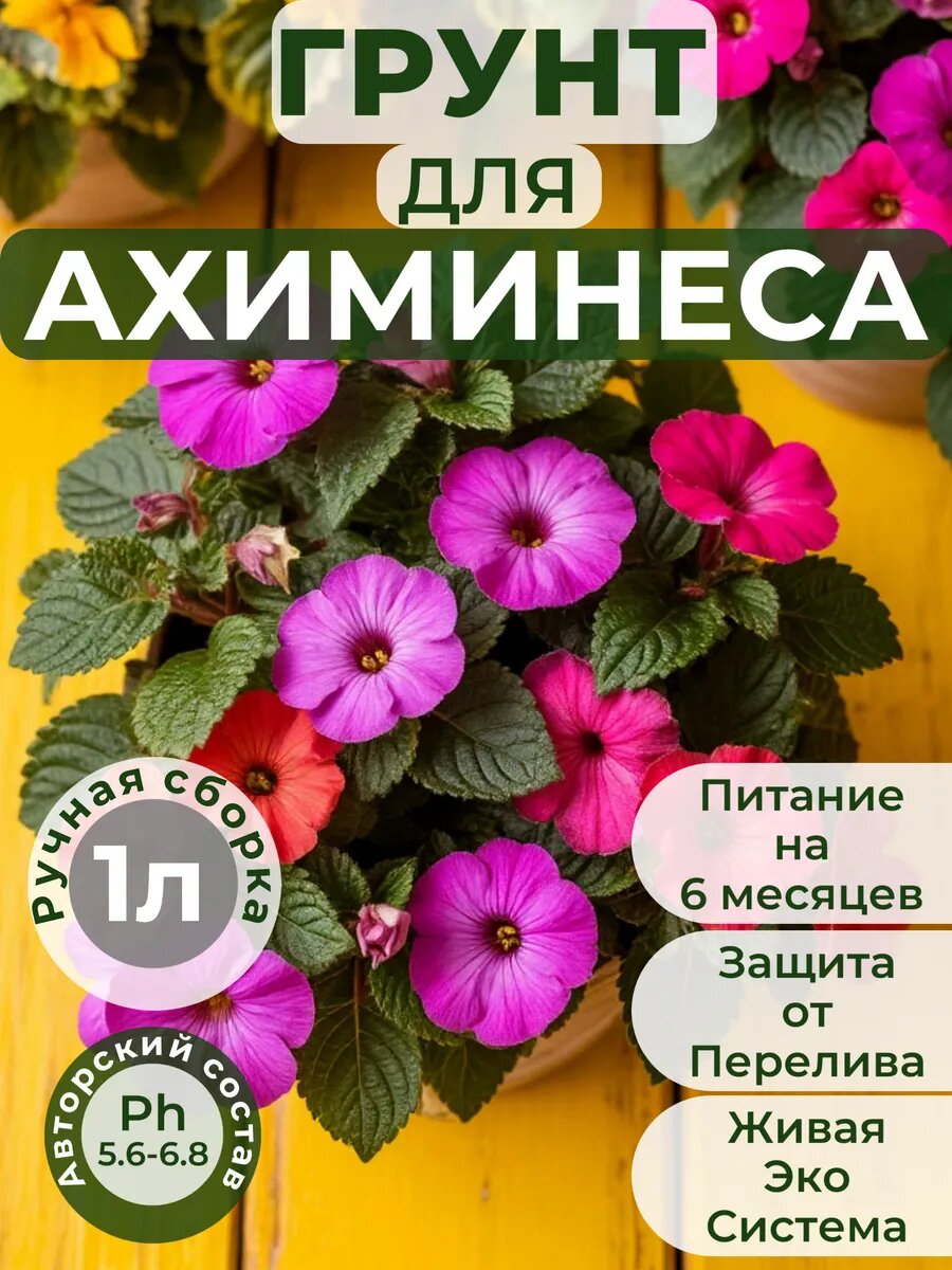 Готовый авторский грунт для Ахиминеса премиум 1 л