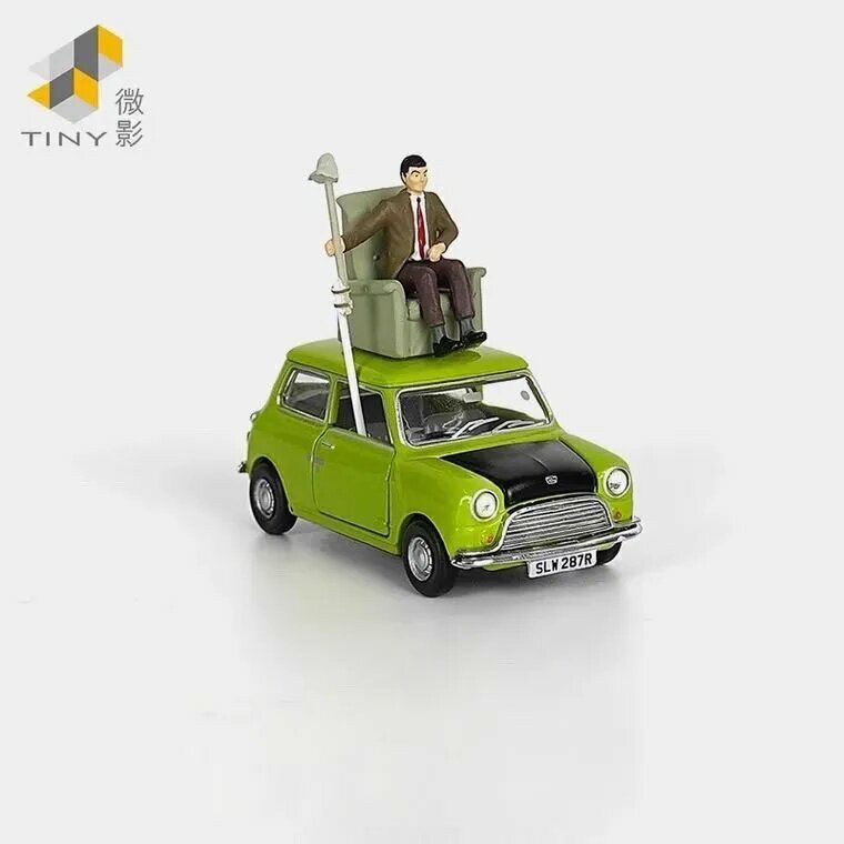 Машинка модель Tiny 1/50 Mini Cooper Mr. Bean Guba people, my car, BMW Limited Alloy Car Model
