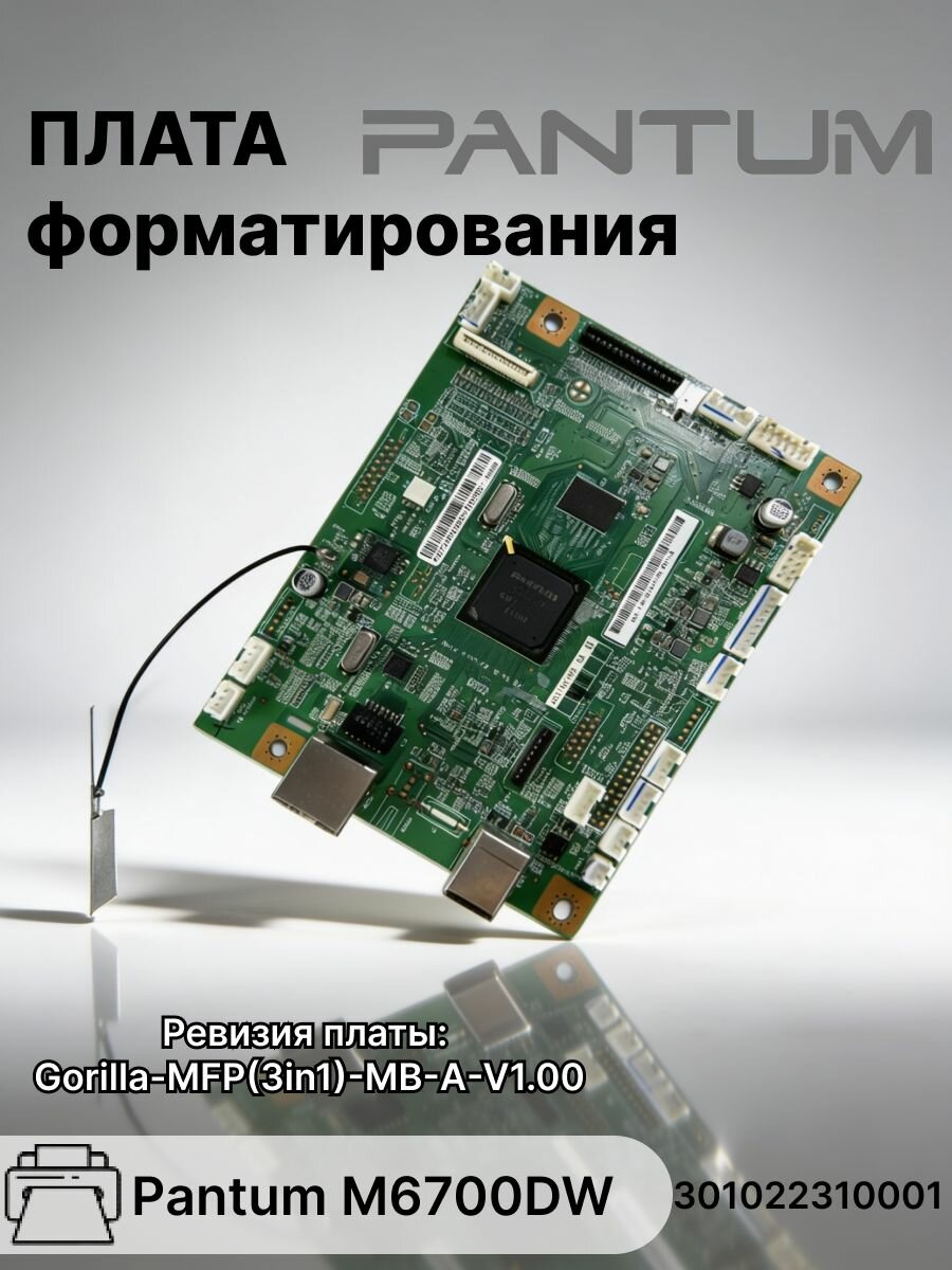 Плата фоpмaтера Рantum M6700DW Gorilla Плата форматирования 301022310001