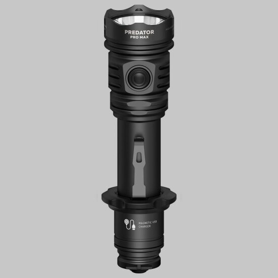 Фонарь тактический Armytek Predator Pro Max, холодный свет, аккумулятор