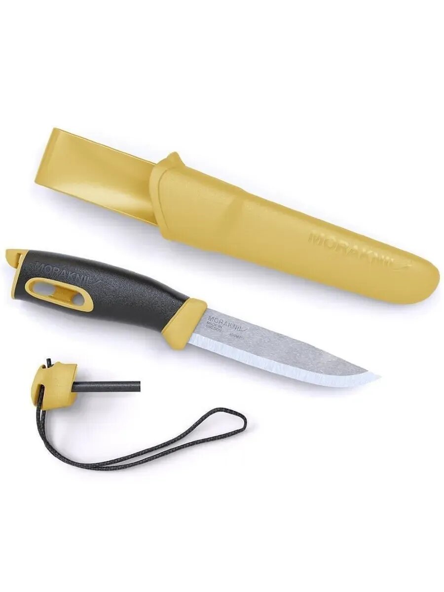 Нож Morakniv Companion Spark Yellow огниво