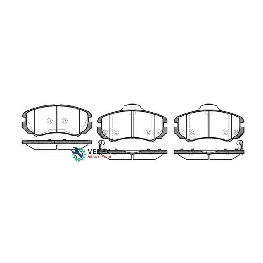 REMSA 095302 Комплект тормозных колодок дисковый тормоз