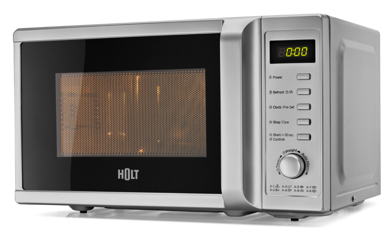 Печь микроволновая HOLT HT-MO-002-300, серебристый