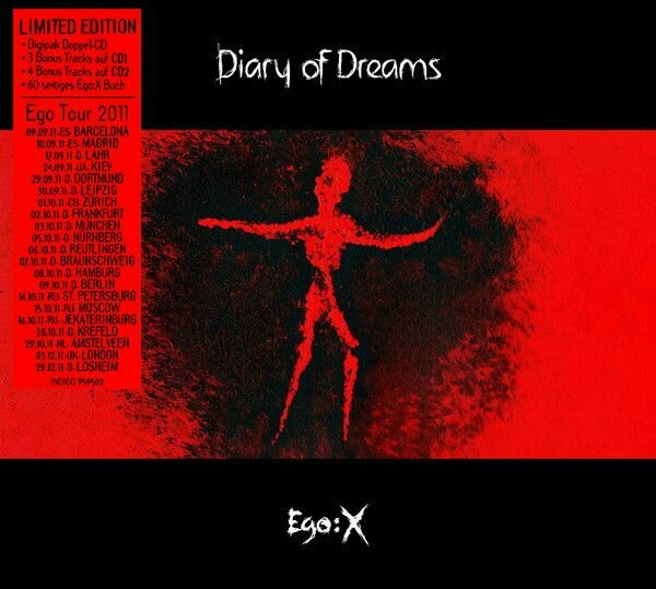 Музыкальный диск: Diary Of Dreams - Ego: X (Limited Edition) (2 CD)