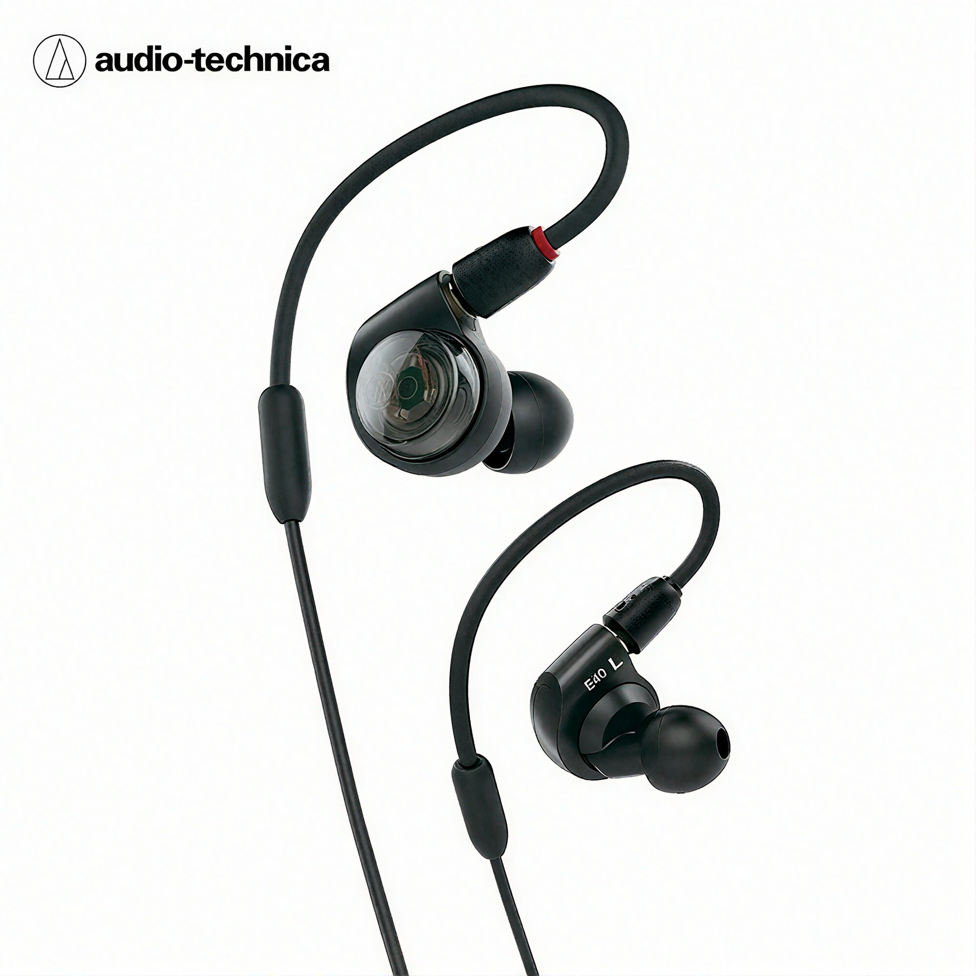 Наушники Audio-Technica ATH-E40 Professional Monitoring Dual-Coil In-Ear Headphones, проводные, черный