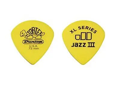 Медиаторы Dunlop Tortex Jazz III XL 498P.73, 12 штук, 0.73 мм