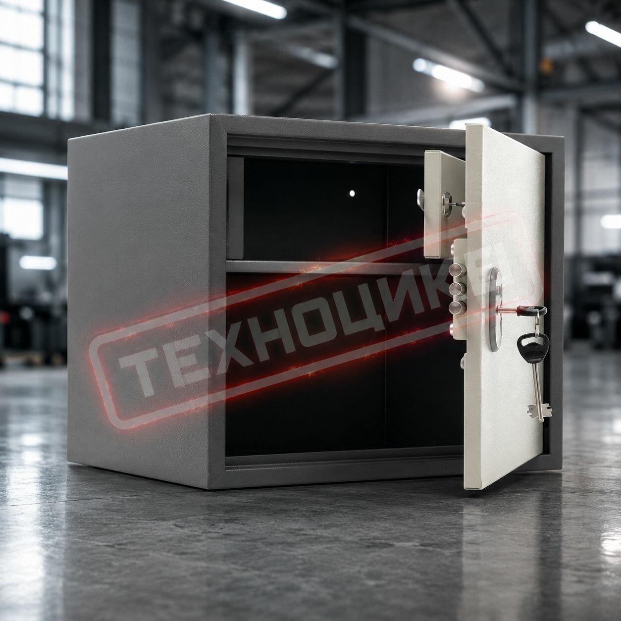 Шкаф бухгалтерский металлический техноцикл AIKO SL-32Т, 320x420x350 мм, серый