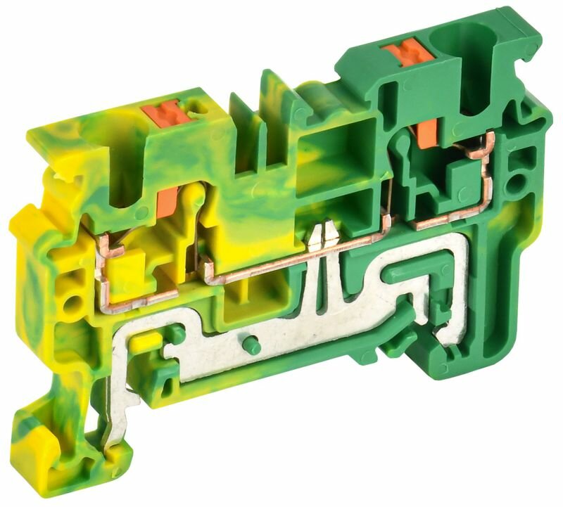 Колодка клеммная CP-PEN земля 4кв. мм жел./зел. IEK YCT21-00-K52-004