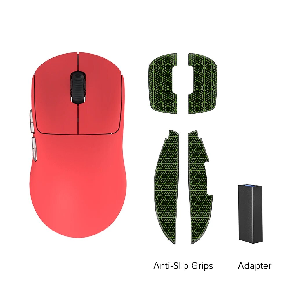 Беспроводная мышь Kysona Aztec Red, 26000 DPI