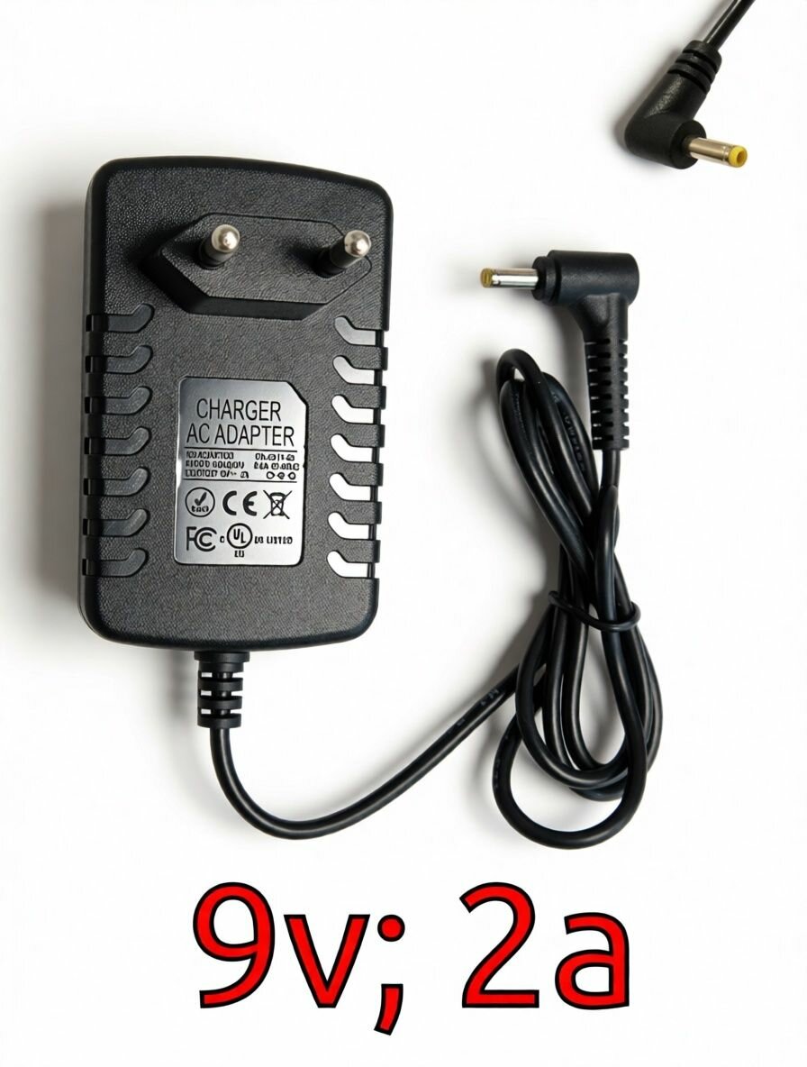 Адаптер (блок) питания OUTPUT 9V 2A; 4.0x1.7мм; зарядное устройство (charger) для портативной колонки Microlab PT600, PT602 BQ PBS1005, PBS1007 National NSM-V100, NSM-V150