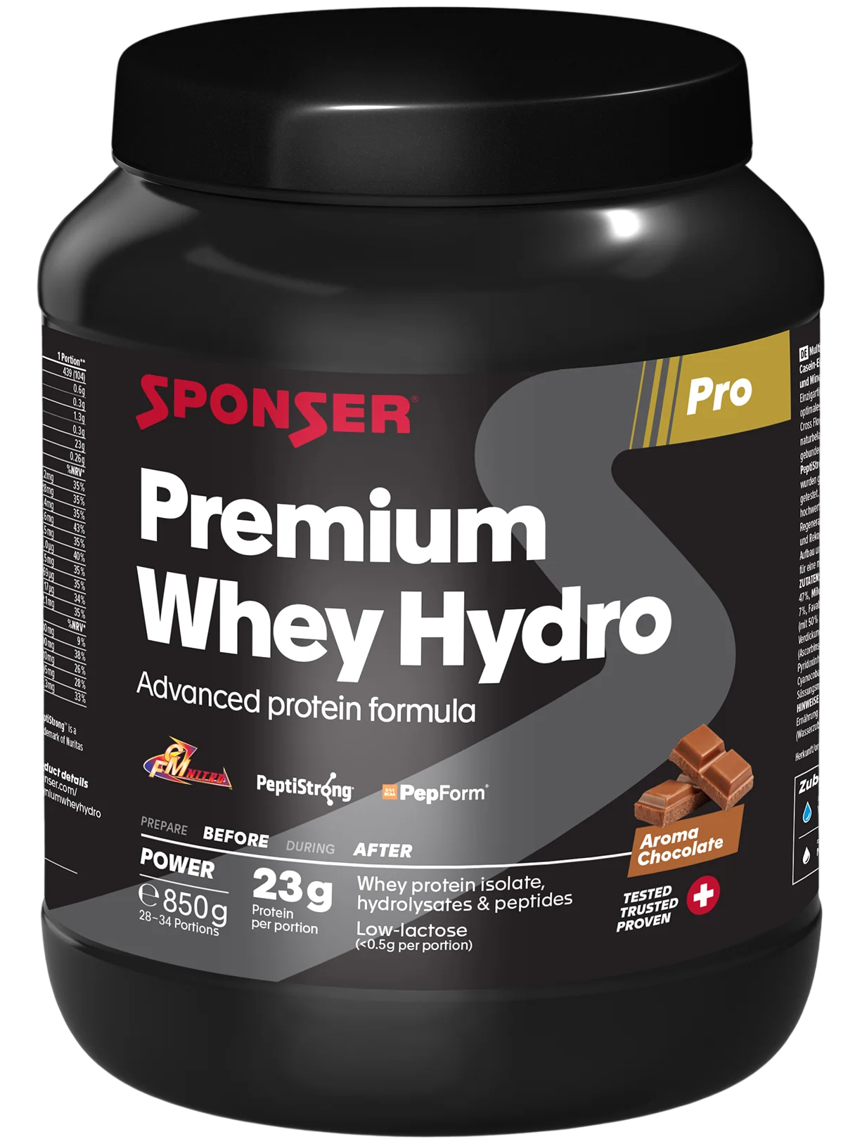 Изолят протеина SPONSER PREMIUM WHEY HYDRO 850 г, Шоколад