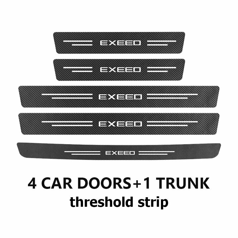 Защитная накладка на порог автомобиля из углеродного волокна для Chery Exeed ET TX LX VX TXL RX 2021 2022 2023 2024 2025