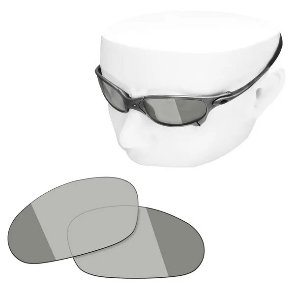Поляризованные линзы OOWLIT Oakley Juliet, серые фотохромные, белые