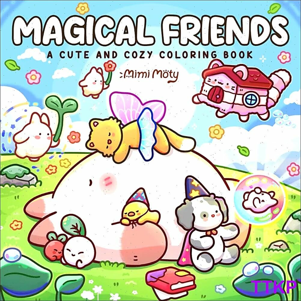 Раскраска антистресс для взрослых и подростков Coco Wyo -MAGICAL FRIENDS 100