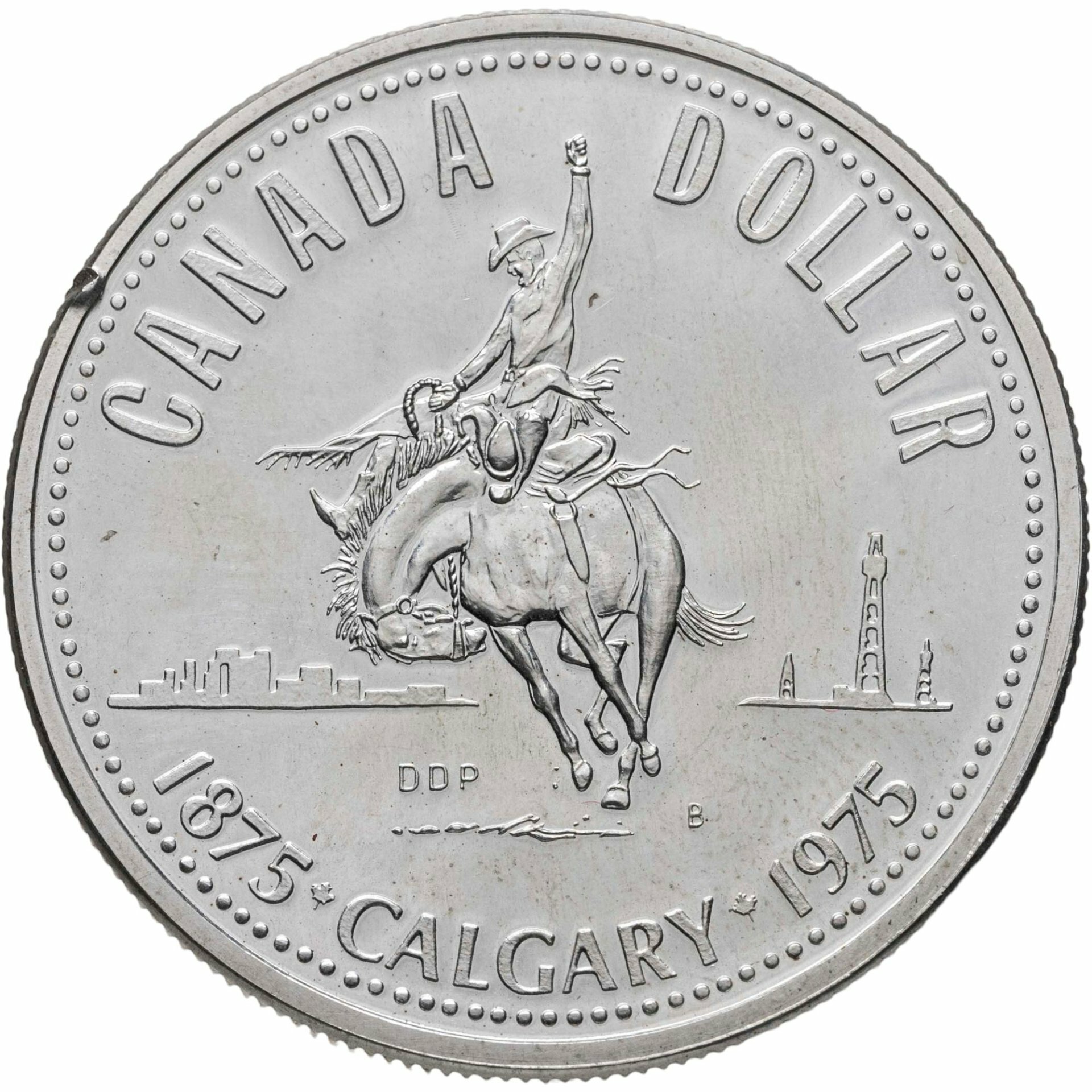 Канада 1 доллар (dollar) 1975 100 лет городу Калгари
