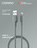 Кабель COMMO Jelly USB Type-A - Lightning MFI, 1,2 м Серо-зелёный
