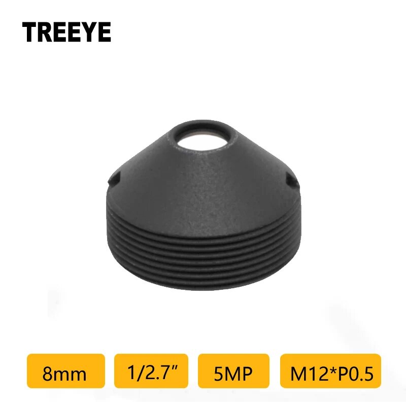 TREEYE HD 5MP 8мм объектив M12 для видеонаблюдения