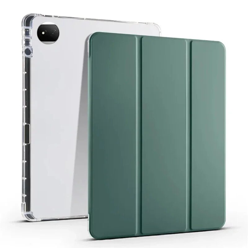 Чехол для Honor Magic Pad 2 из искусственной кожи Серый, dark green