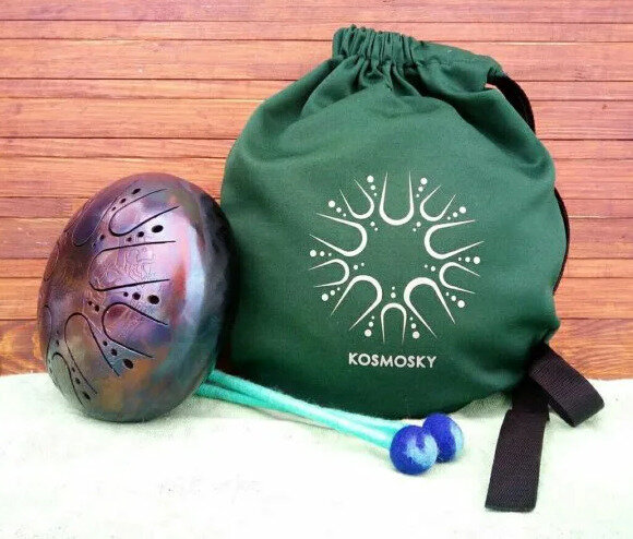 Защитный чехол для глюкофона 22 см (Хэппи-драм / Happy-Tank-Steel-drum), зеленый