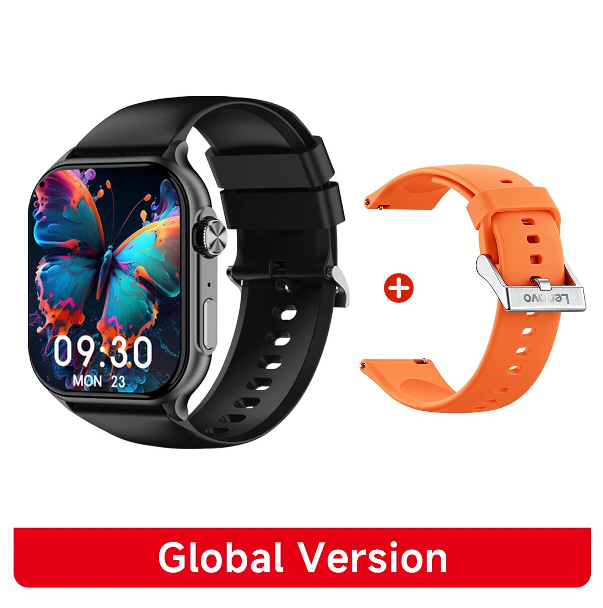 LENOVO Smartwatch Watch Fit с оранжевым ремешком