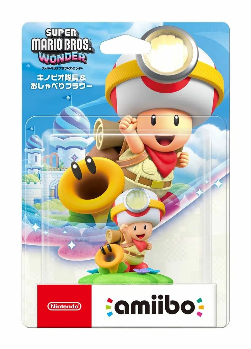 Фигурка Nintendo Amiibo Капитан Тоад и Говорящий Цветок (Super Mario Bros. Wonder)