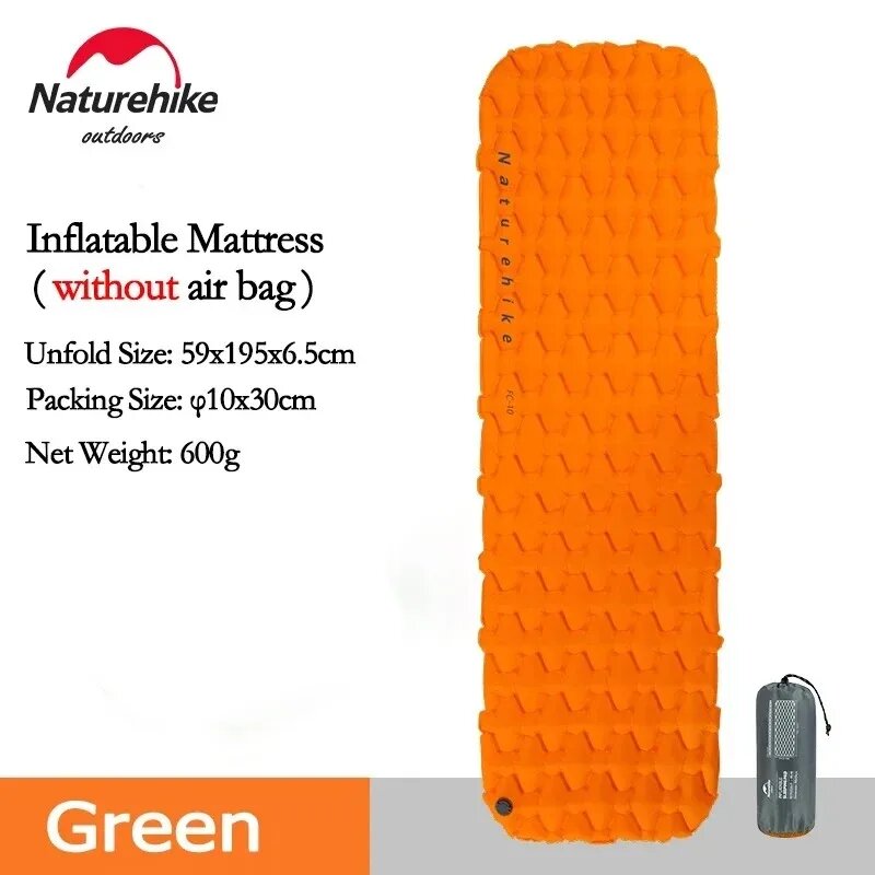 Naturehike надувной коврик для кемпинга Orange - Only Mat