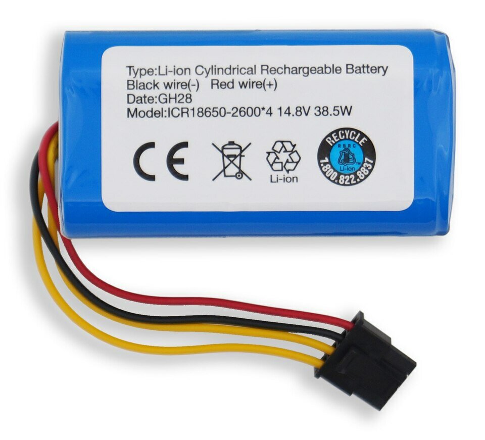 Аккумулятор для пылесоса REDMOND RV-R500, ECHO 520, BONA18650-MF1, 14.8V, 2600mAh, OEM