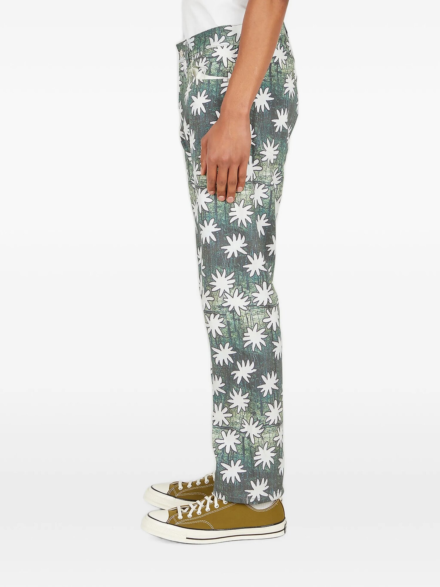 Джинсы  Flower graphic-print jeans, размер 32 — фото 1