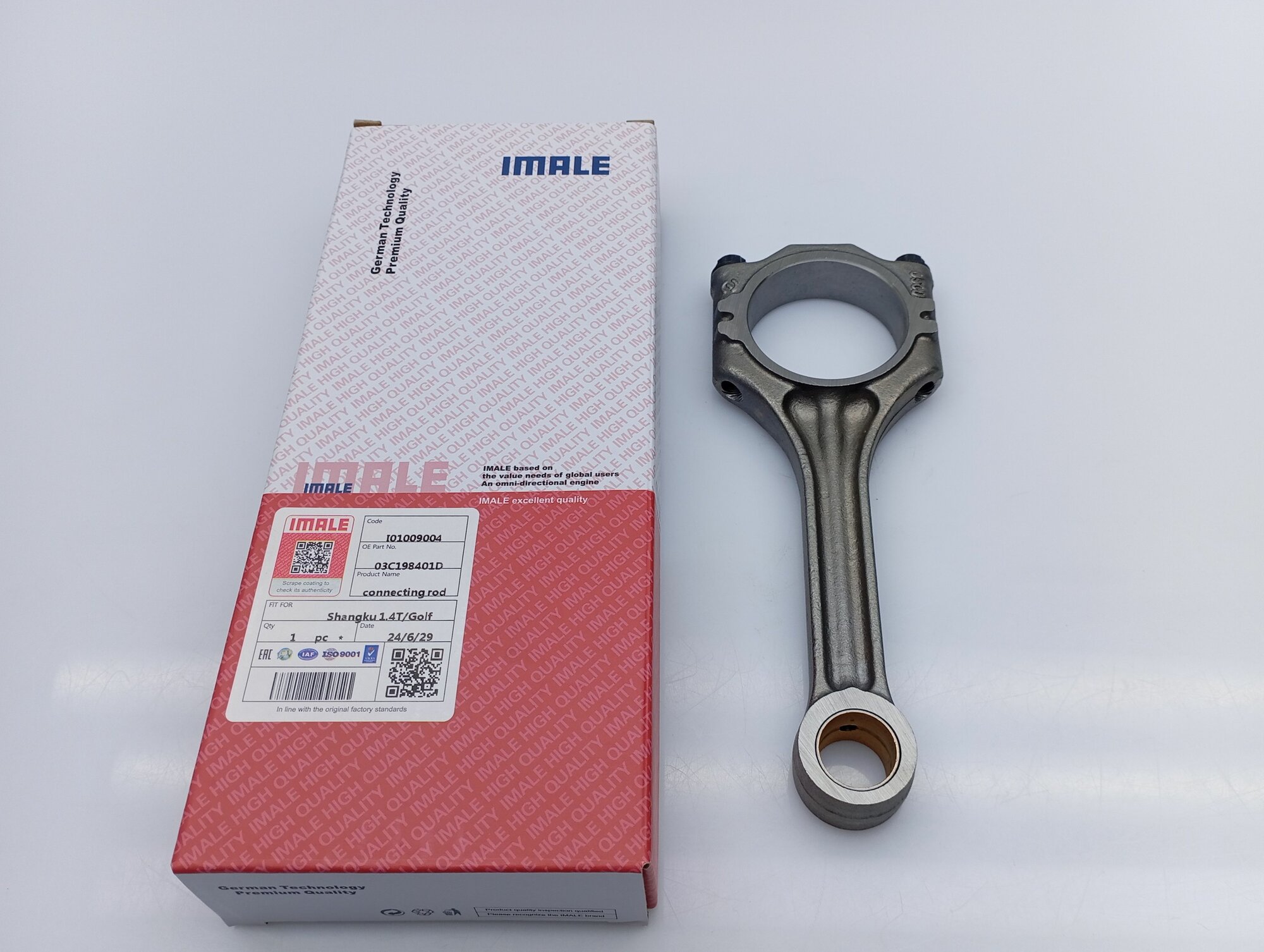Новый шатун VW VAG 1.4 TSI CAX CAV IMALE/IMLENG I01009004 03C198401D