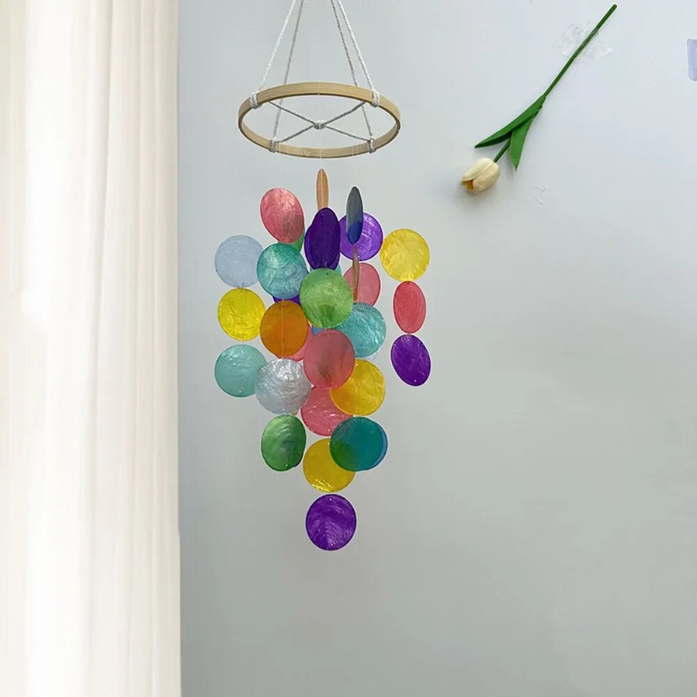 Ветровой колокольчик из ракушек Мульти, Colorful