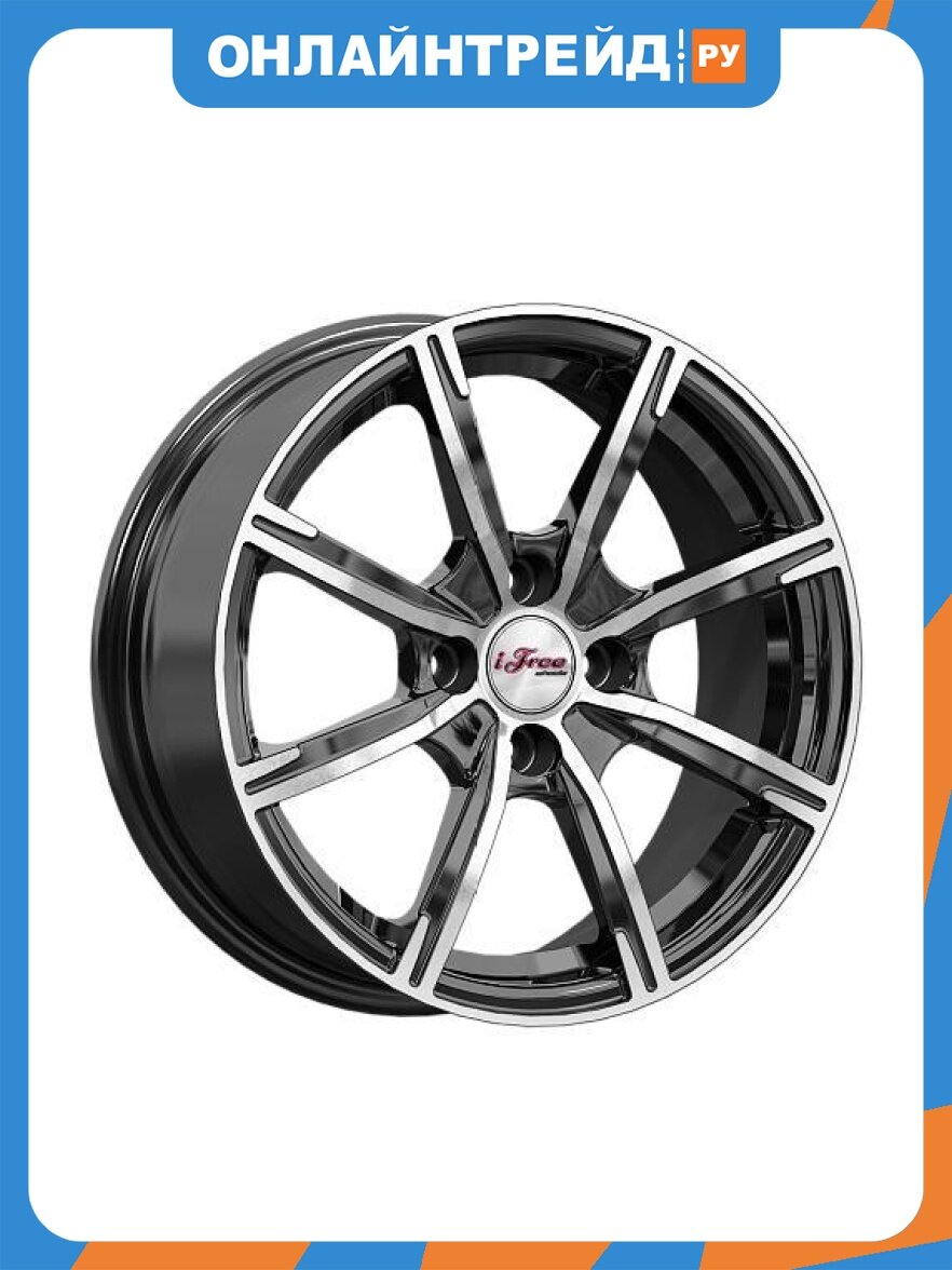 Диск Ifree Калибр 6x15/4x100 D67.1 ET38 Блэк Джек
