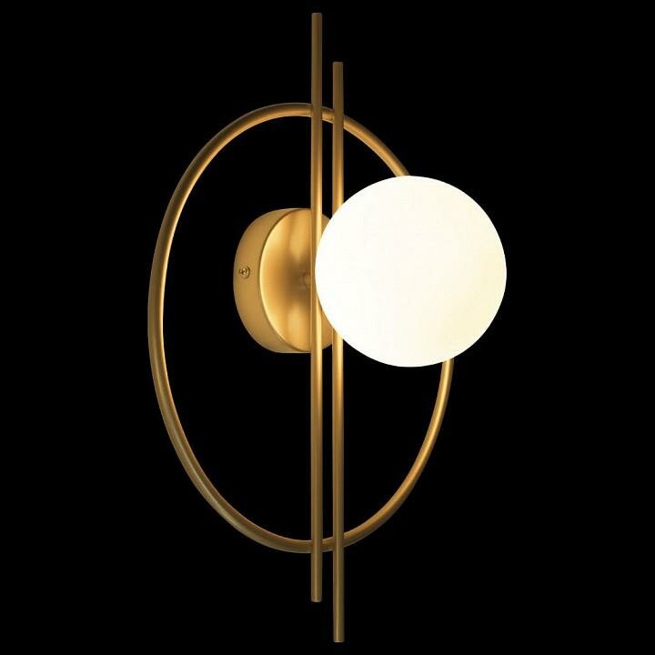Бра Loft it C1rcle 10143 Gold цвет плафона подвески Белый, цвет арматуры Золото — фото 1