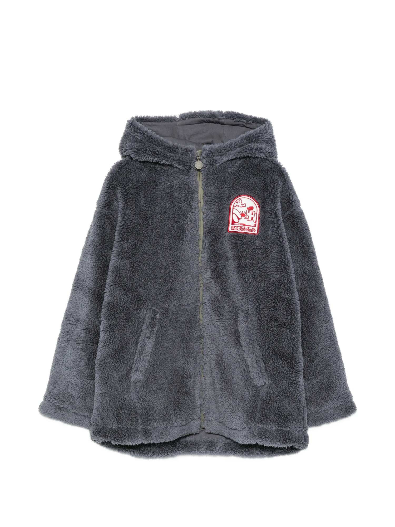 Пальто Logo-patch hooded coat