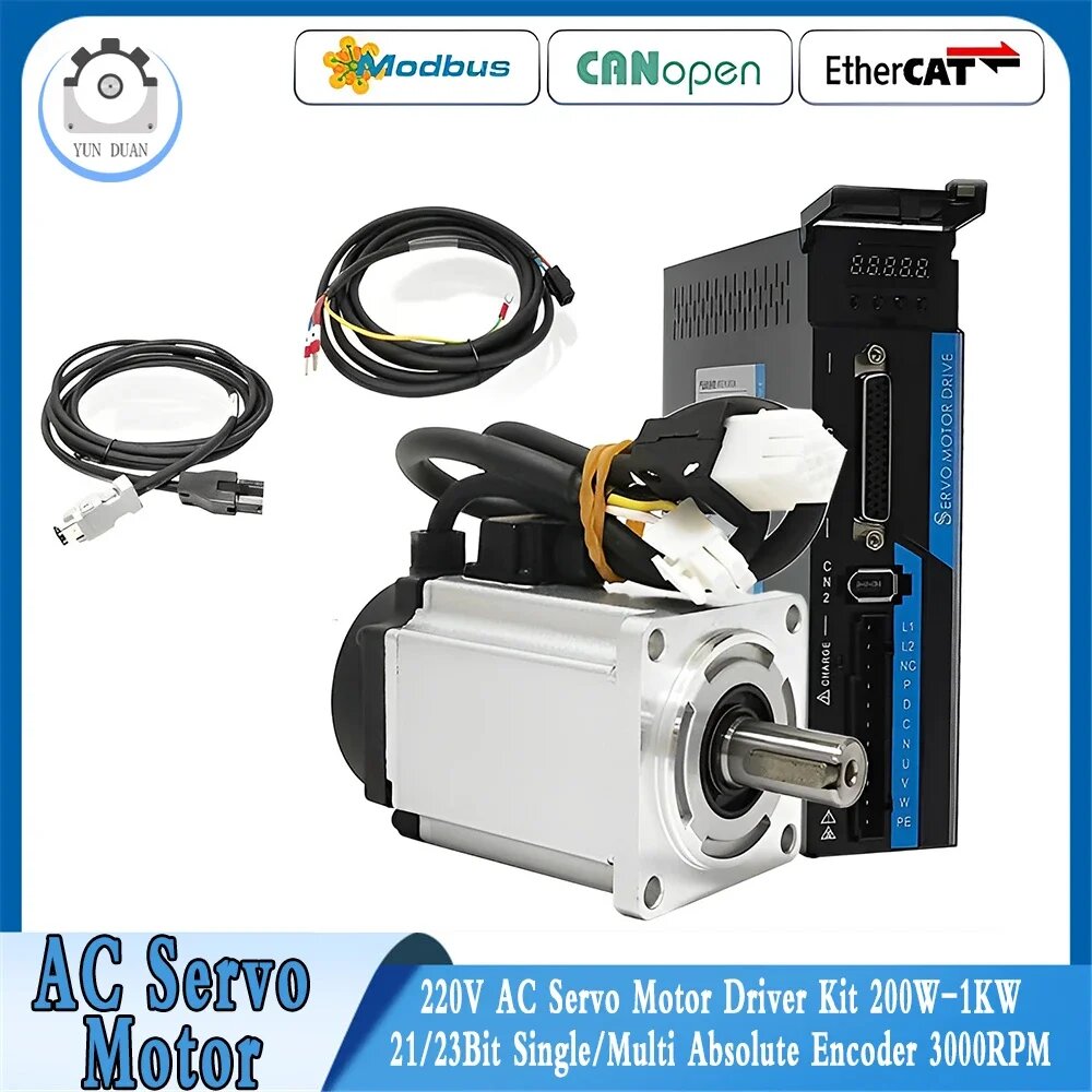 Серводвигатель YUN DUAN 2.6Kw-130mm, 17Bit Encoder, Pulse Type — фото 1