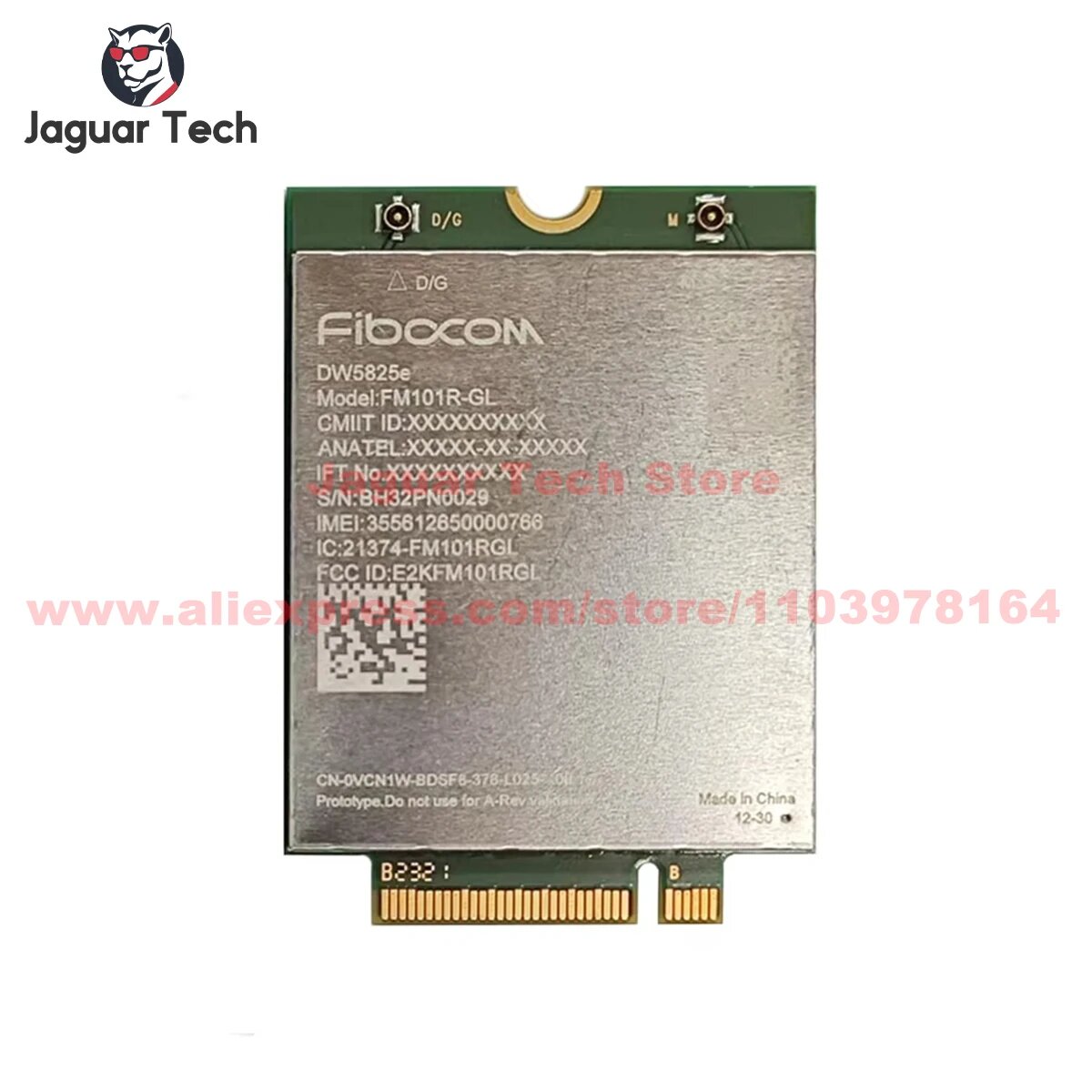 Модуль Fibocom FM101R-GL DW5825e LTE Cat12 для ноутбука Dell