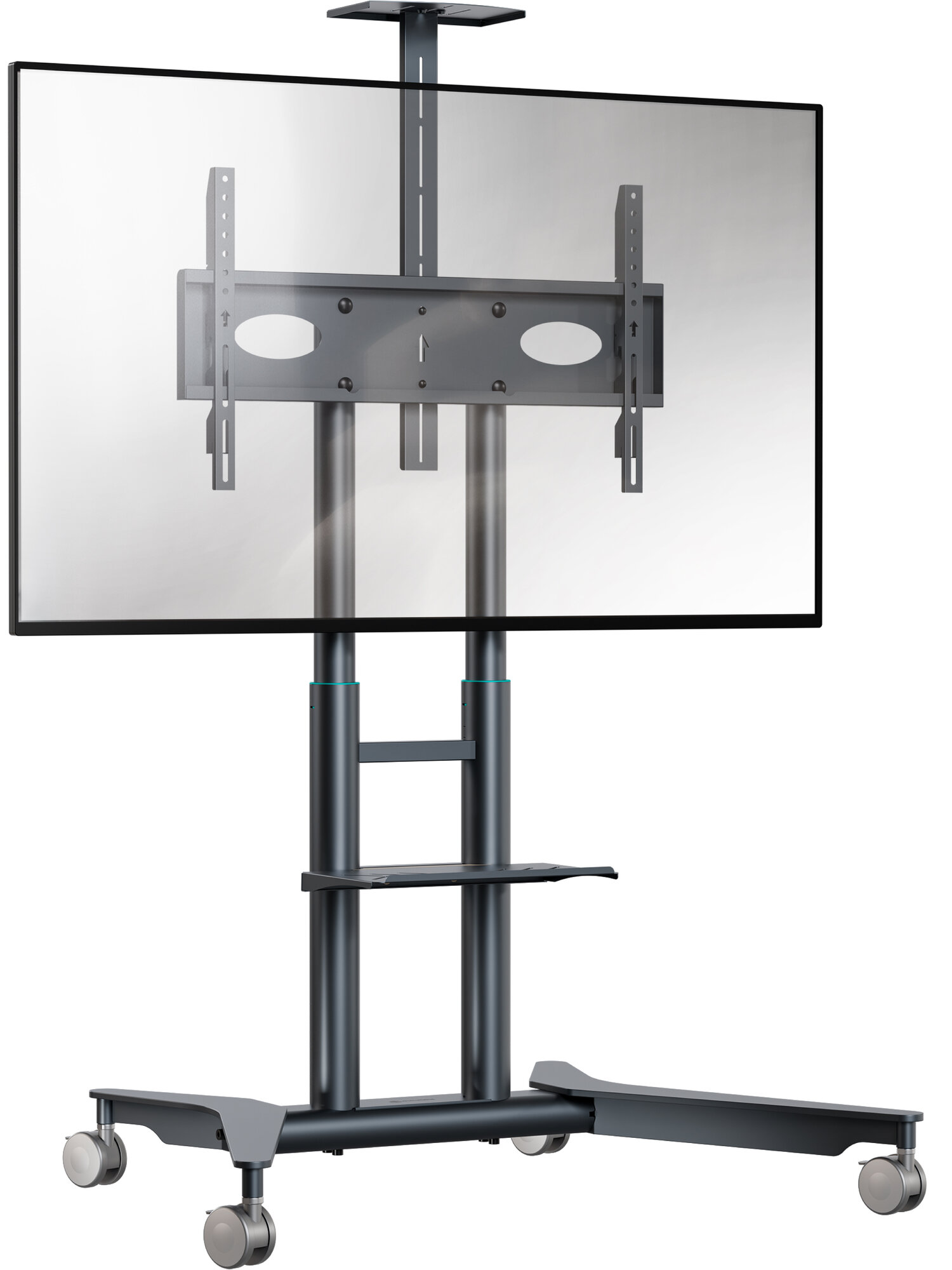 Стойка для телевизора 32"-75" ONKRON TS1571 напольная, подставка для телевизора до 50 кг, графит