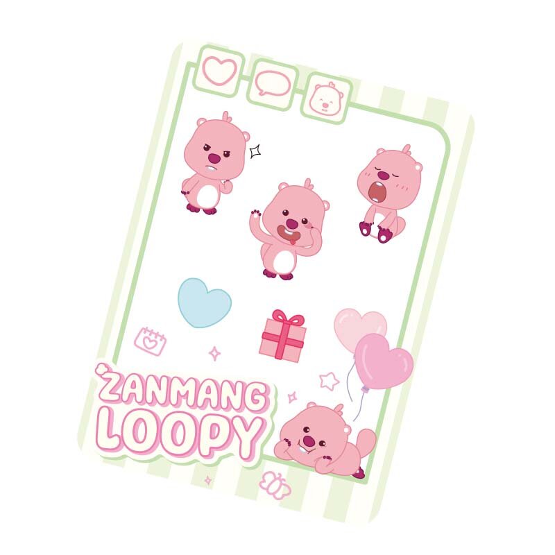 Наклейки на холодильник унисекс TOP TOY LOOPY Мем Аниме / Игры, Loopy Green