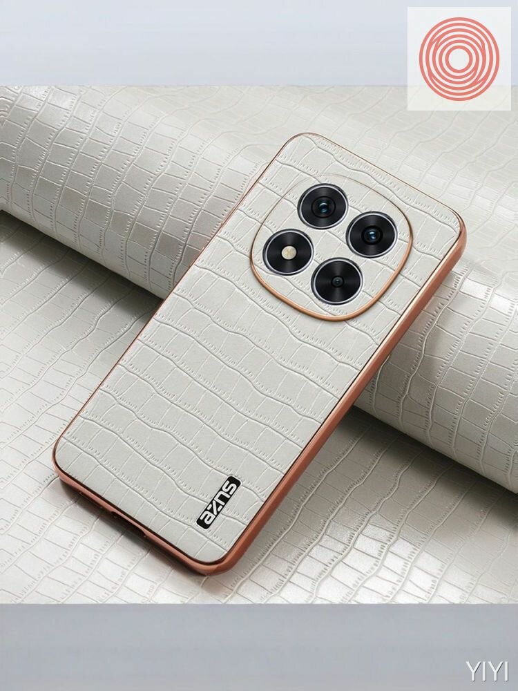Чехол для Xiaomi Redmi Note 14 Pro 5G ( Редми Ноут 14 Про 5G) тиснением под кожу крокодила Чехол для делового телефона, Роскошная кожа противоударный