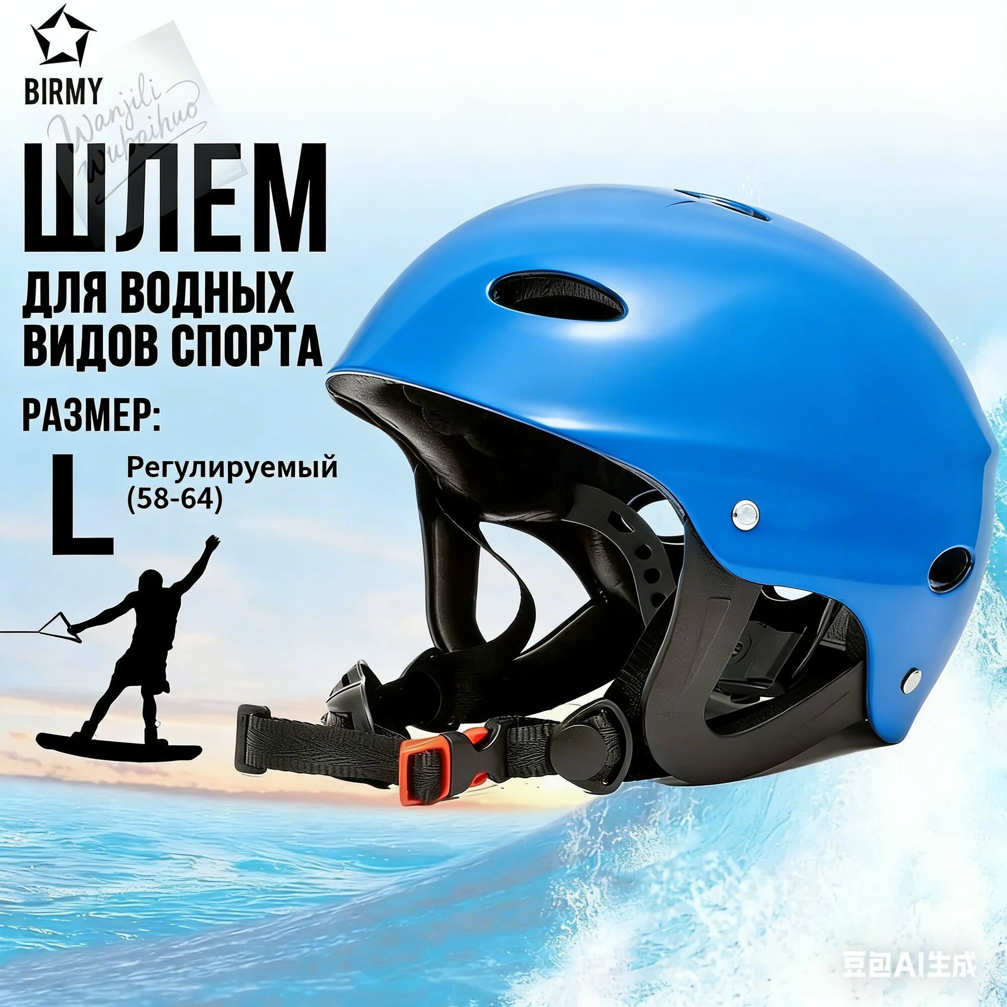 Нашлемник велосипедный, размер: L