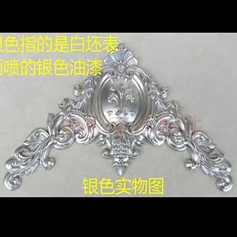 Серебряная настенная наклейка "Цветок"