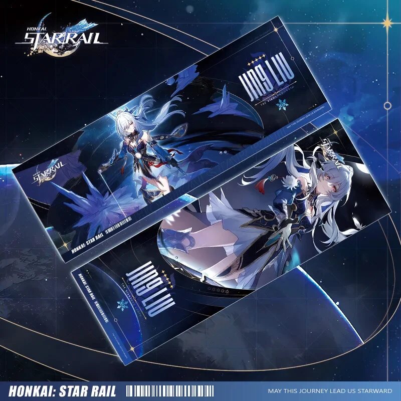 Двусторонняя закладка Honkai Star Rail Kafka Robin 7 марта BB-Jingliu