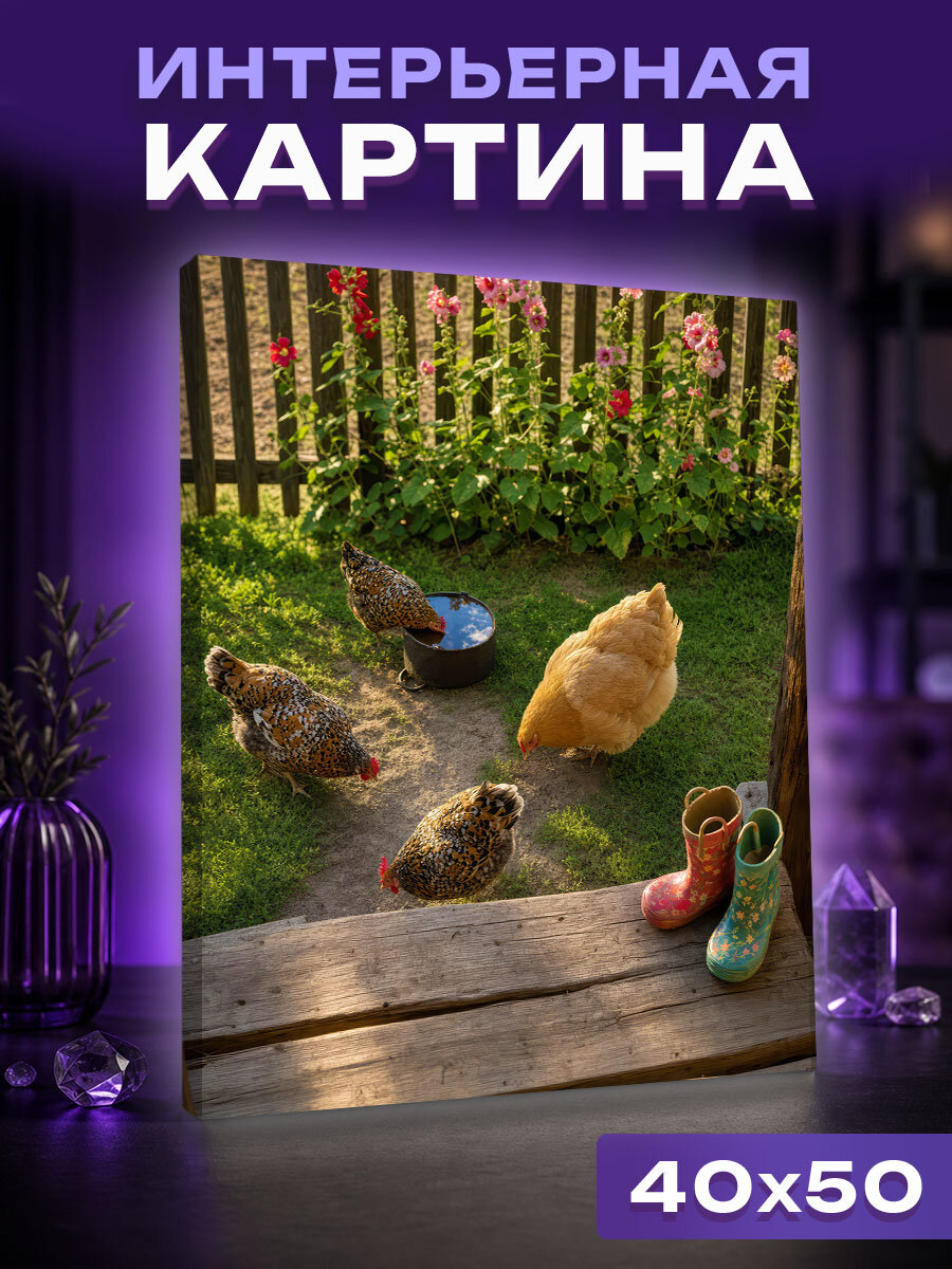 Интерьерная картина Летнее утро у бабушки