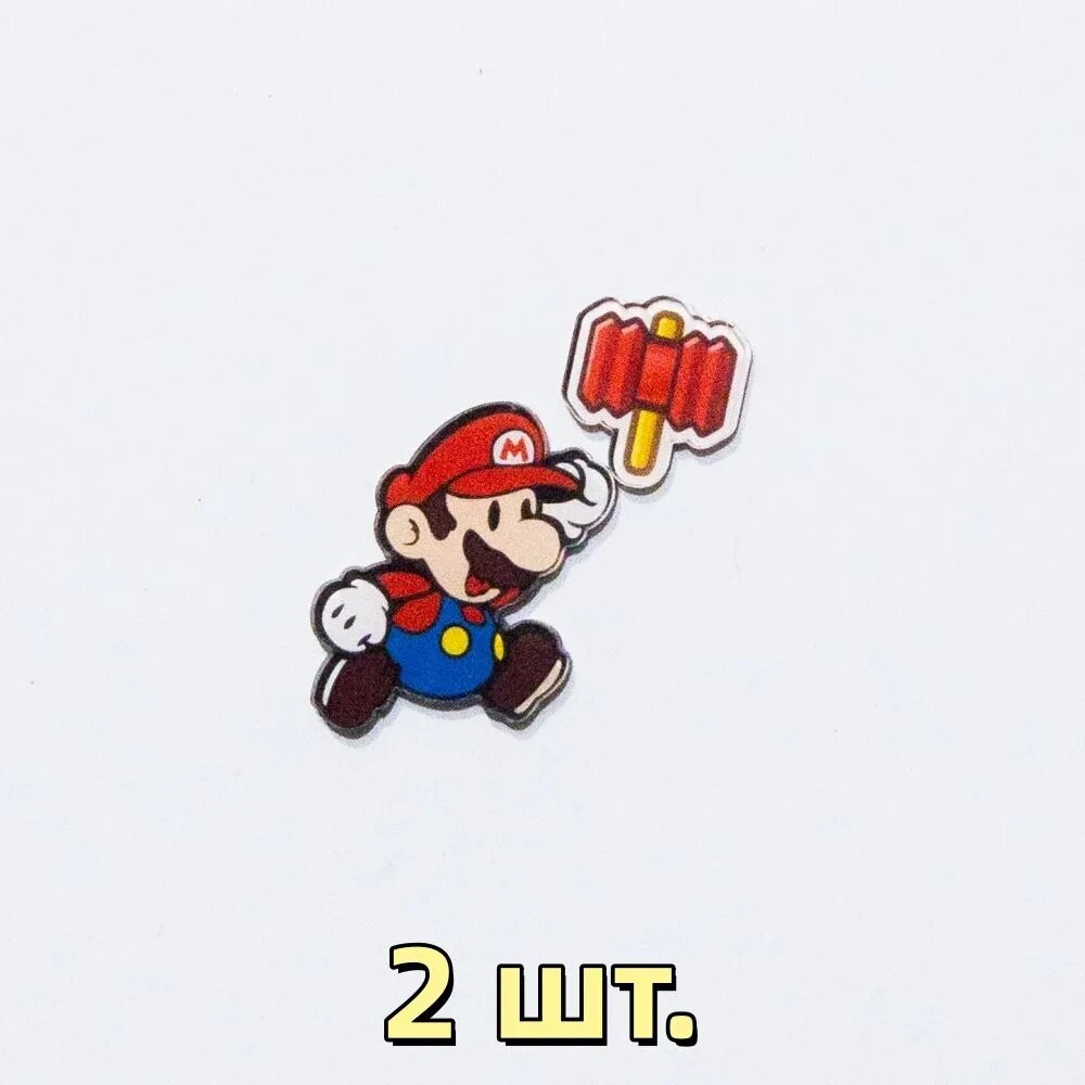 Магниты на холодильник с тематикой аниме и игр, 2 шт