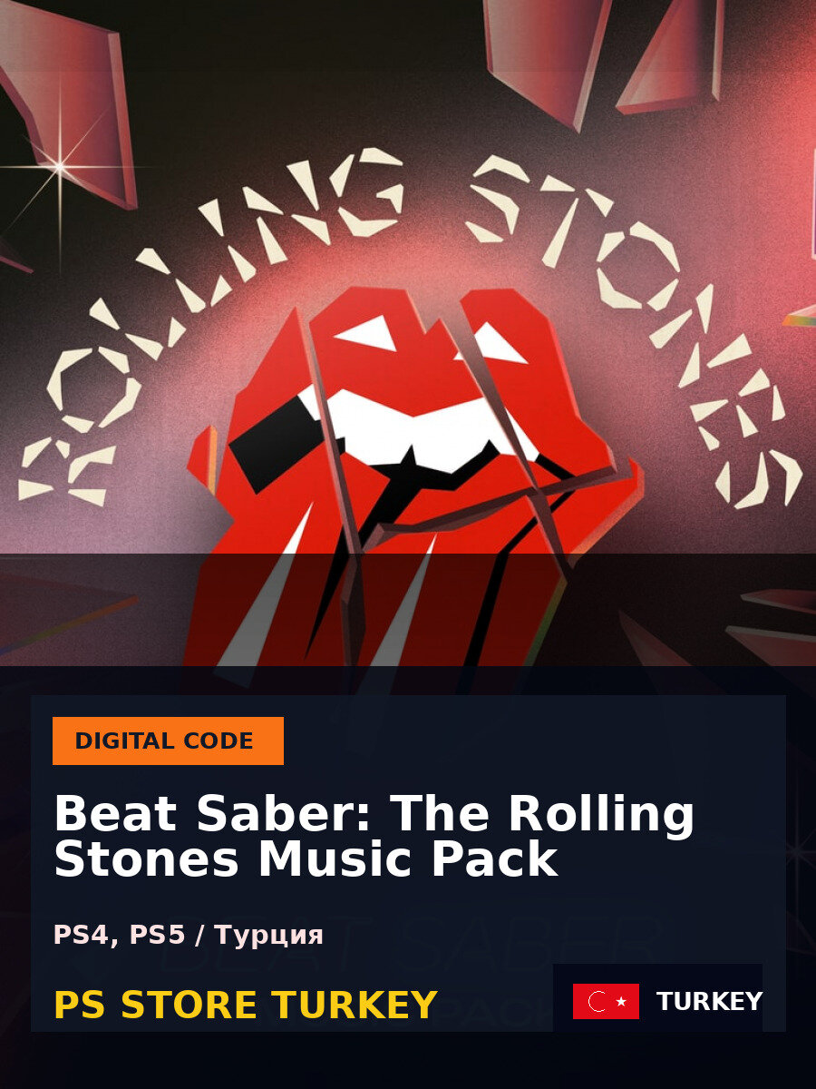 Beat Saber: The Rolling Stones Music Pack PS4, PS5 — PlayStation Store Турция, цифровая версия