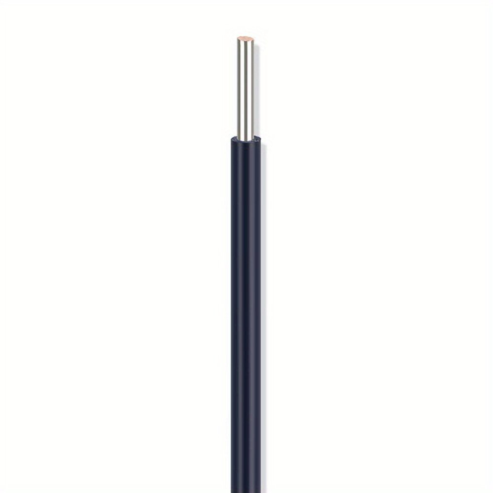 Провод одножильный 22 AWG (0.64 мм²), медный лужёный, для макетных плат и DIY, чёрный, 5 м (16.4 фута)