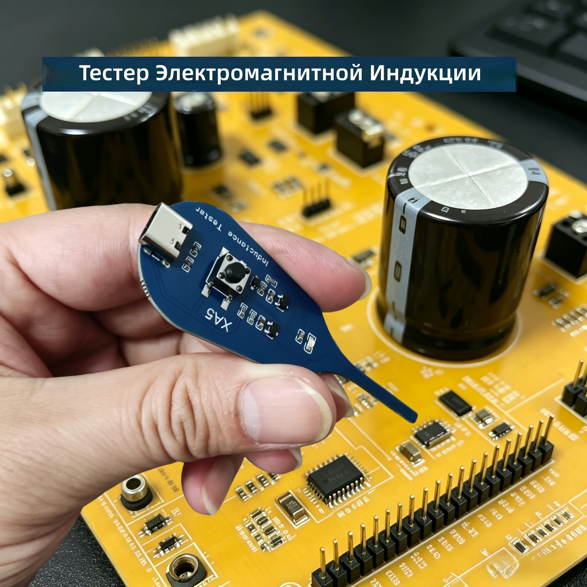 Тестер электромагнитной индукции для ремонта телефонов, детектор неисправностей катушек индуктивности, портативный проверщик целостности цепи с питанием от Type-C